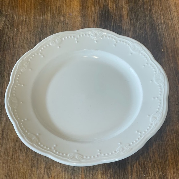 Mayer | Dining | Vintage Salad Plate White Beaded Mayer China Of Beaver ...